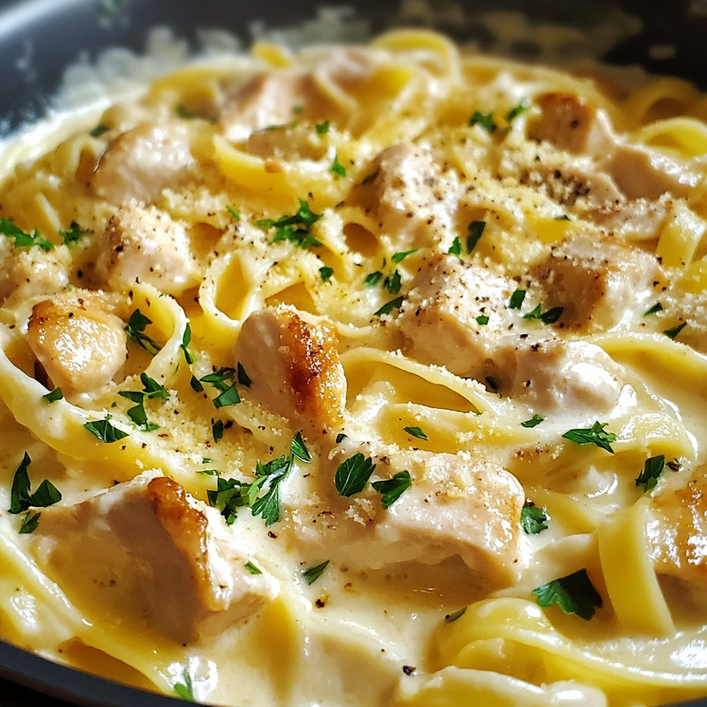Easy One-Pot Chicken Alfredo Simple and Creamy Dish - Recipe Website